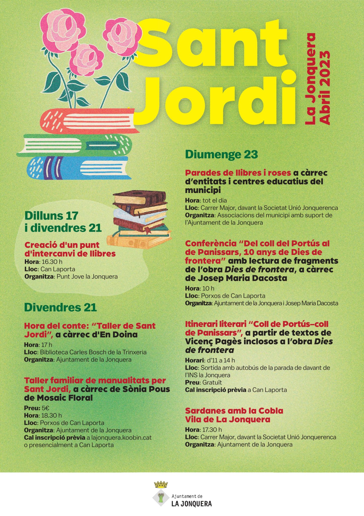 La Jonquera es prepara per celebrar una nova diada de Sant Jordi - Web ...